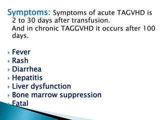 Blood transfusion reaction | PPTX