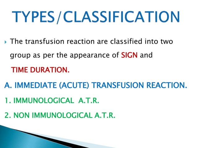 Blood transfusion reaction | PPTX