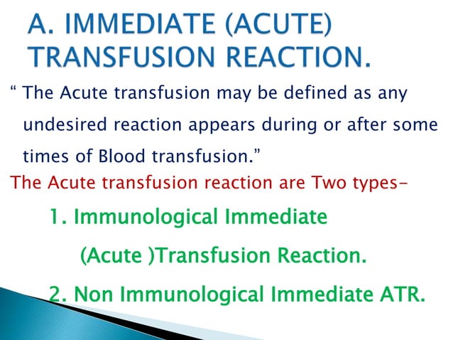 Blood transfusion reaction | PPTX