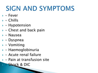 Blood transfusion reaction | PPT