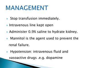 Blood transfusion reaction | PPT