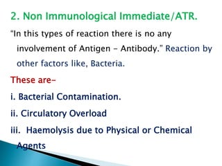 Blood transfusion reaction | PPT