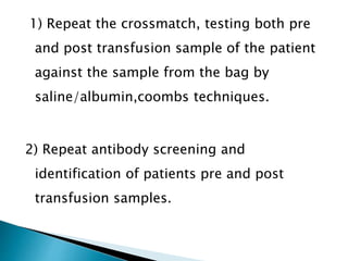 Blood transfusion reaction | PPT