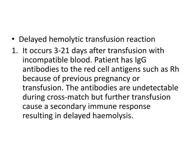 Blood transfusion reaction | PPT