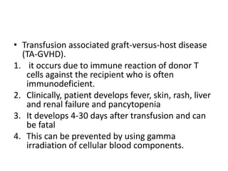 Blood transfusion reaction | PPT | Free Download