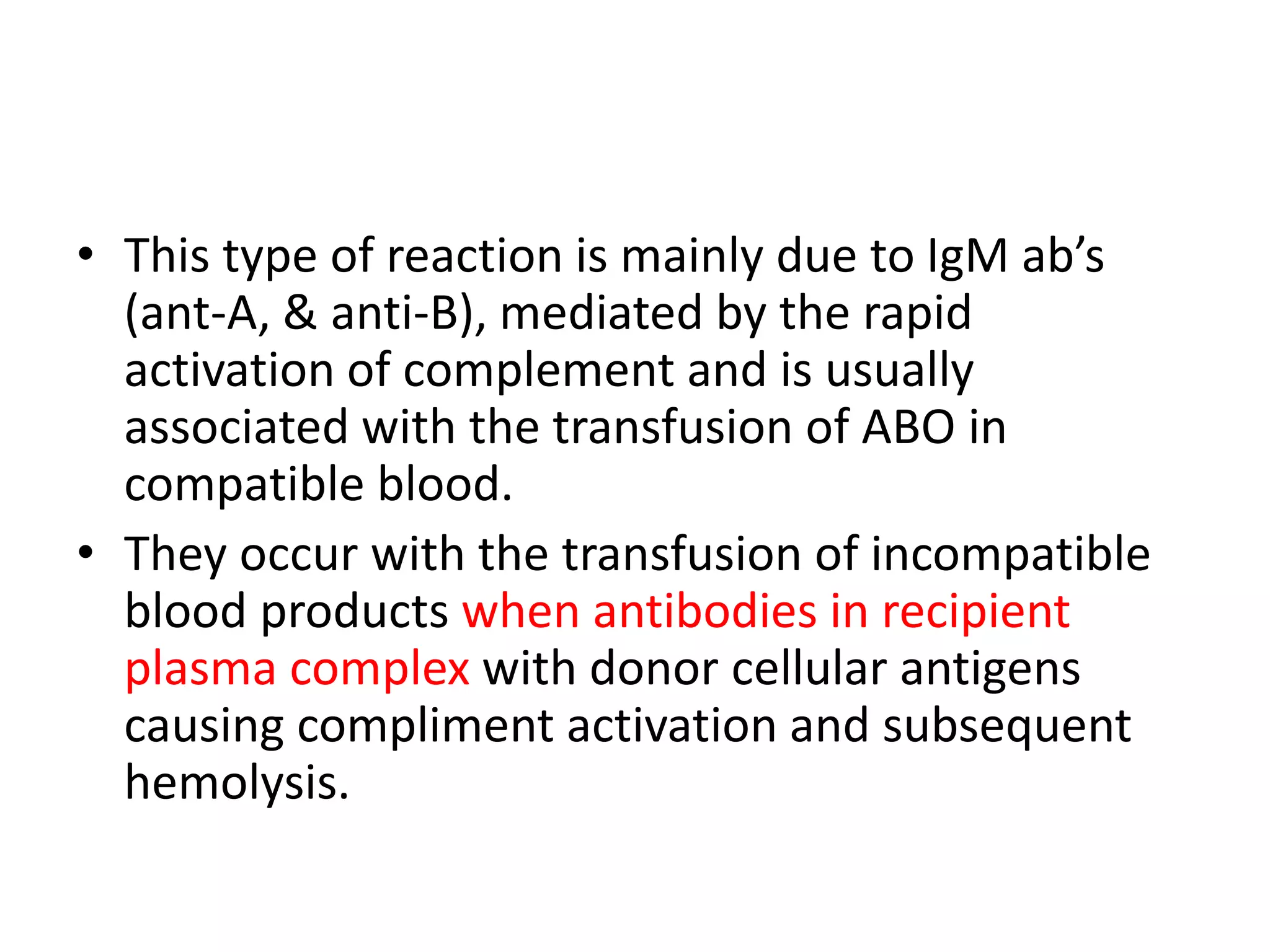 Blood transfusion reaction final | PPTX