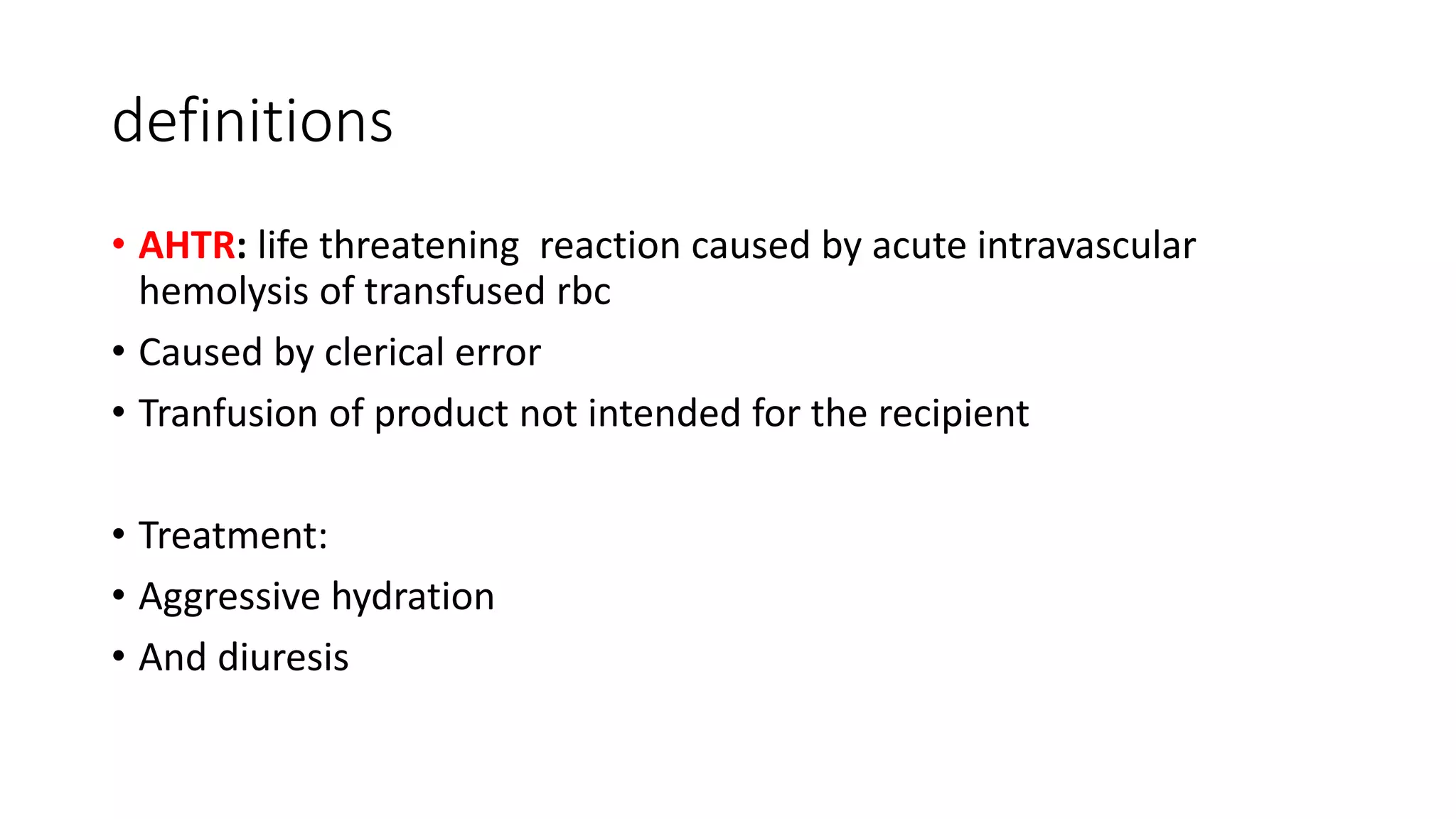 Blood transfusion reactions | PPTX