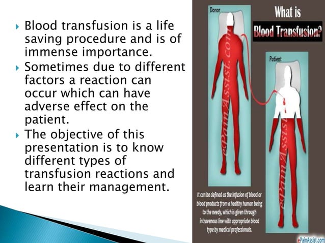 Blood transfusion reactions | PPTX