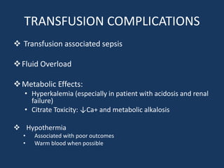 Blood transfusions | PPTX