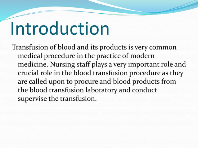 Blood transfusions ppt | PPTX | Blood Disorders | Diseases and Conditions