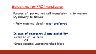 Blood transfusion & Blood Component Therapy-An Update | PDF