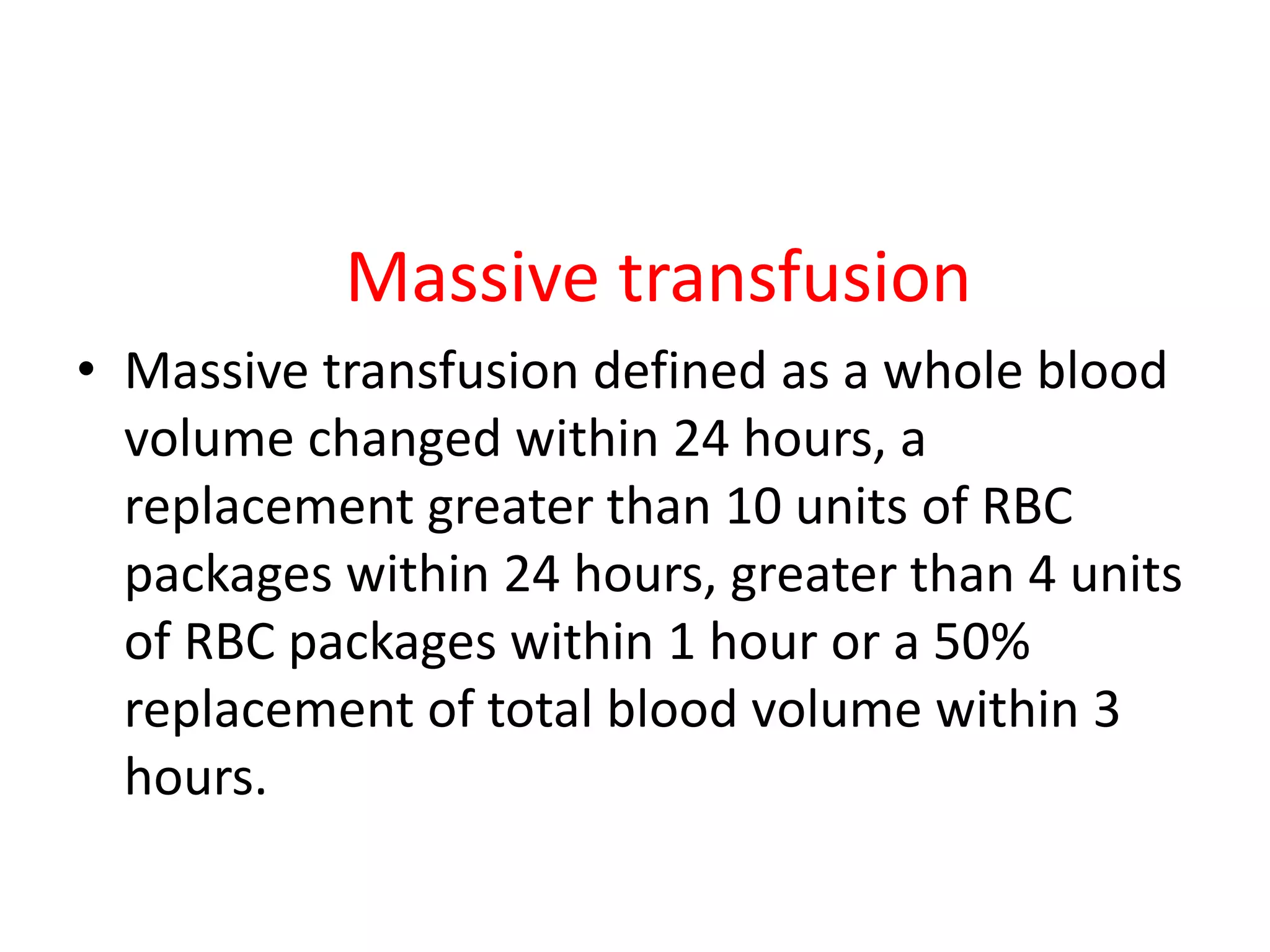 Blood transfusions surgery | PPTX