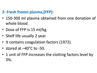 Blood transfusions surgery | PPTX
