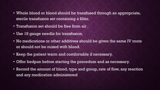 Blood transfusion Therapy - BT | PDF