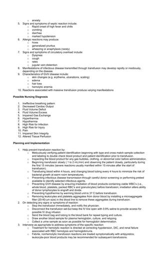 Blood transfussion | PDF