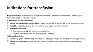 BLOOD TRASFUSION.pptx for human health use | PPT