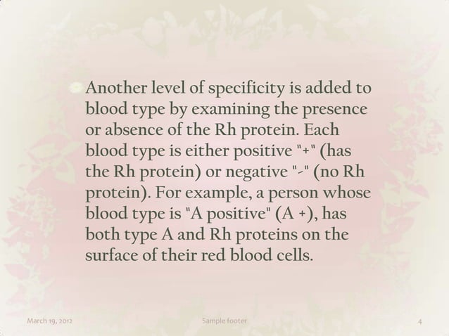 Blood types powerpoint presentation | PPTX | Blood Disorders | Diseases ...