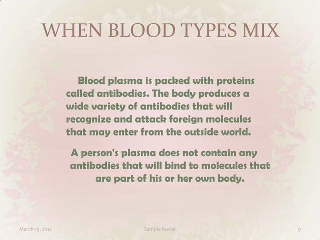 Blood types powerpoint presentation | PPTX | Blood Disorders | Diseases ...