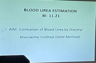 Blood Urea Estimation nitrogen containing.pdf | Chemistry | Science
