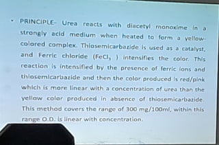 Blood Urea Estimation nitrogen containing.pdf | Chemistry | Science