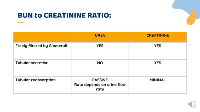 Blood urea nitrogen | PPTX | Blood Disorders | Diseases and Conditions
