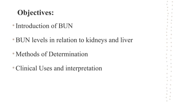 BLOOD UREA NITROGEN and it's assessment.pptx