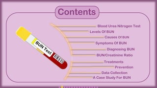Blood Urea Nitrogen Test | PPTX