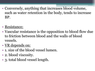 Blood vessels physiology | PPTX