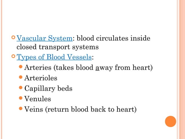 Anatomy & Physiology Lecture Notes - Blood vessels & circulation | PPT ...