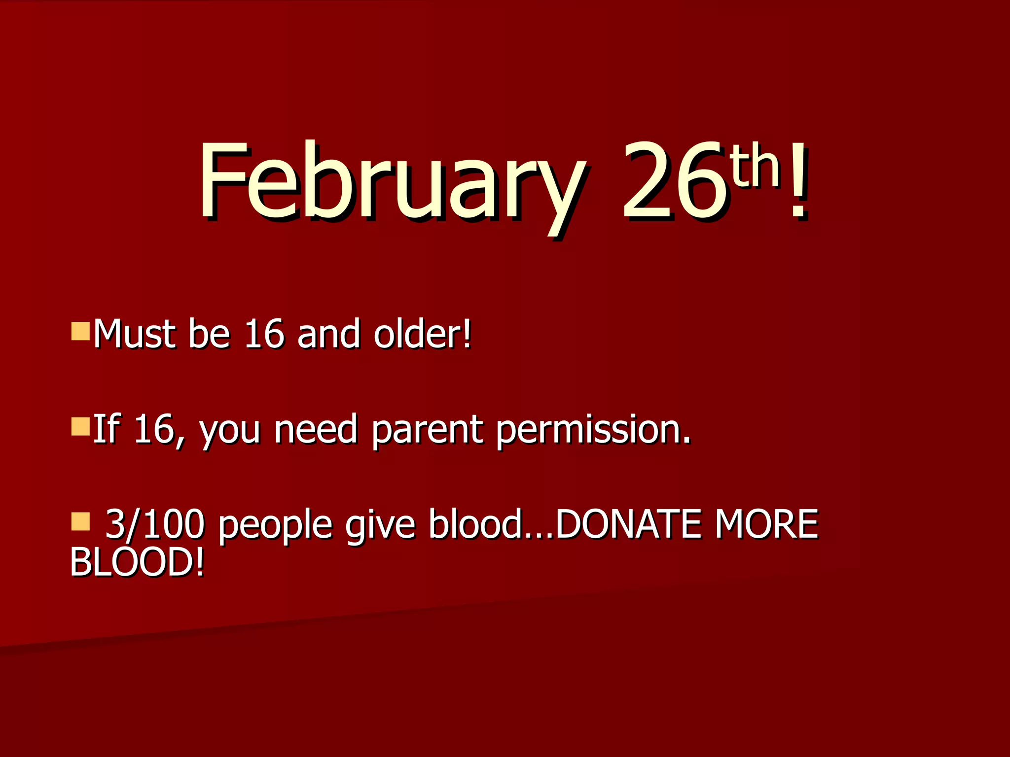 Blood Drive | PPT