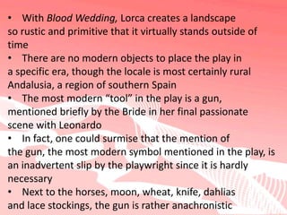 Blood wedding act 3 analysis | PPTX