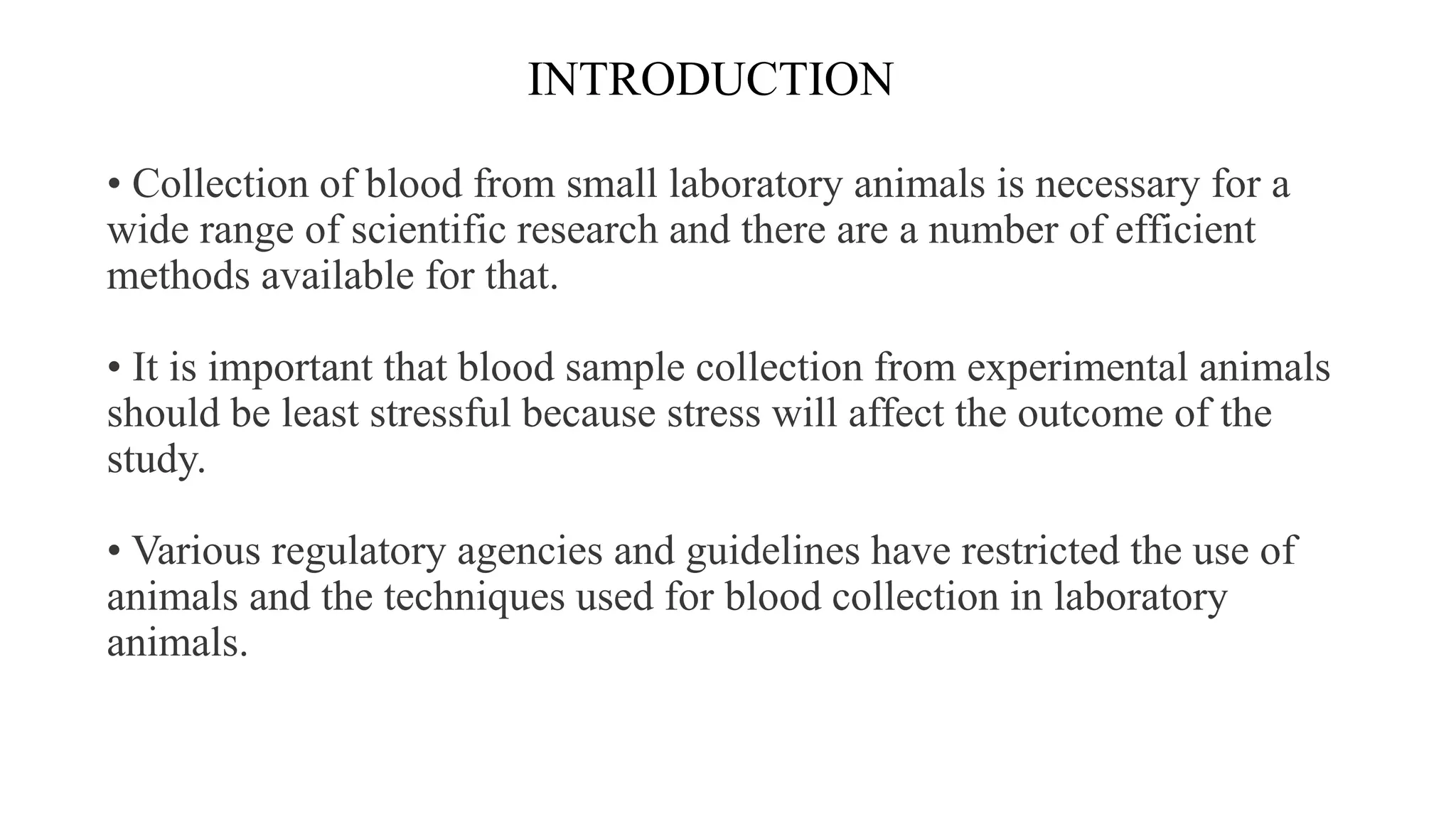 Blood withdrawal techniques from laboratory animals by NIRDESH KUMAR.pptx