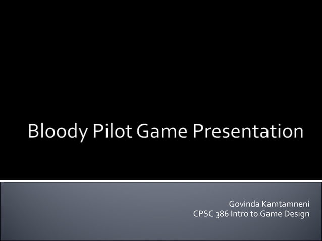 Bloody War Game Presentation | PPT