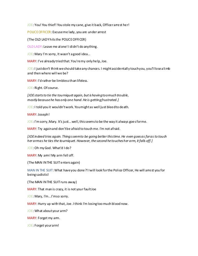 Bloody mary script ISP-One act play 2015