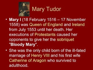 Bloody Tudors | PPT