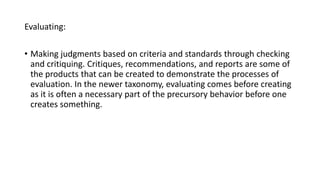 Bloom's Taxonomy | PPTX