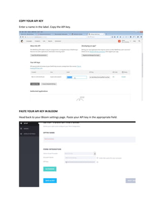 Bloom instructions | PDF