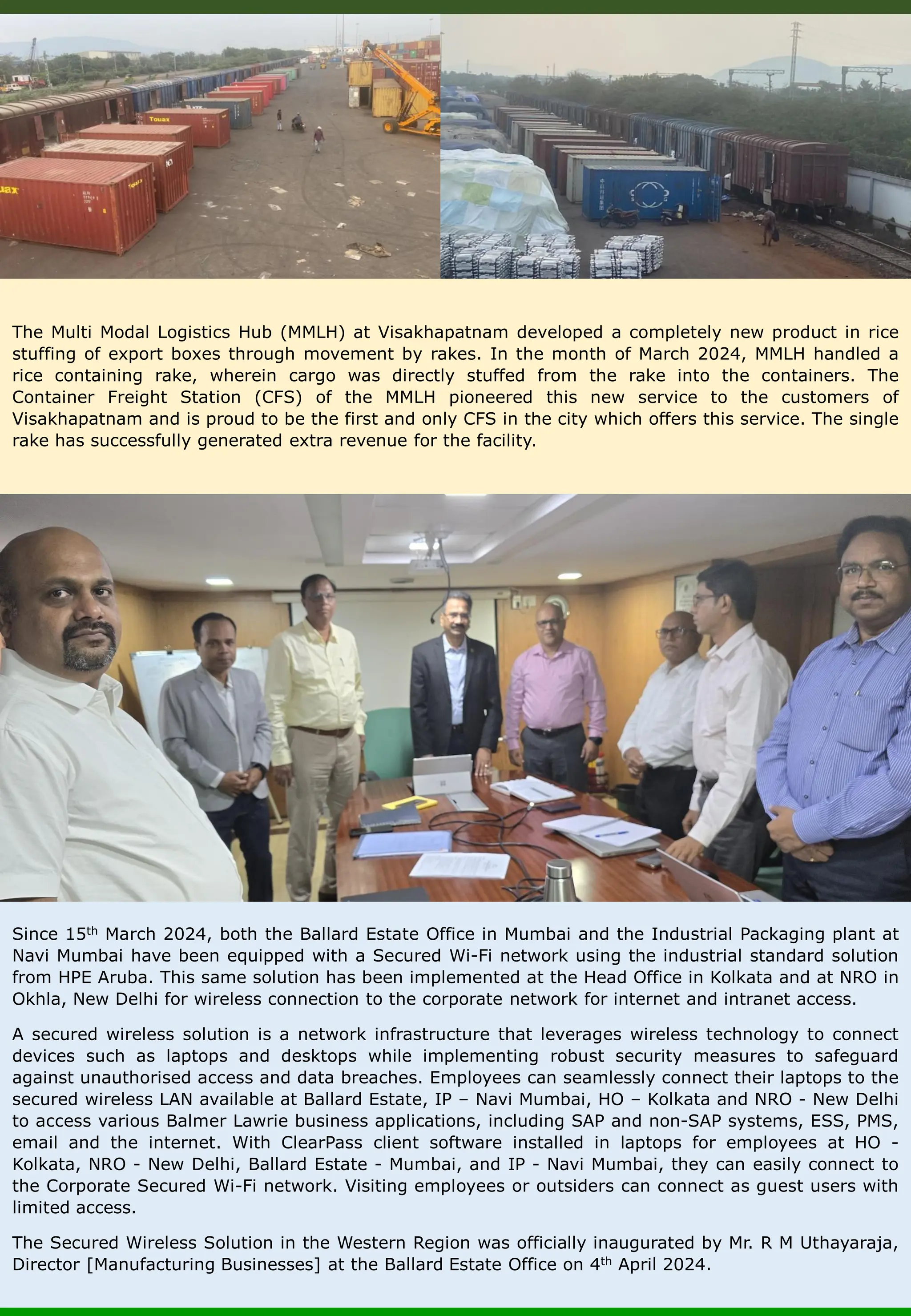 BLOOM_April2024. Balmer Lawrie Online Monthly Bulletin | PDF