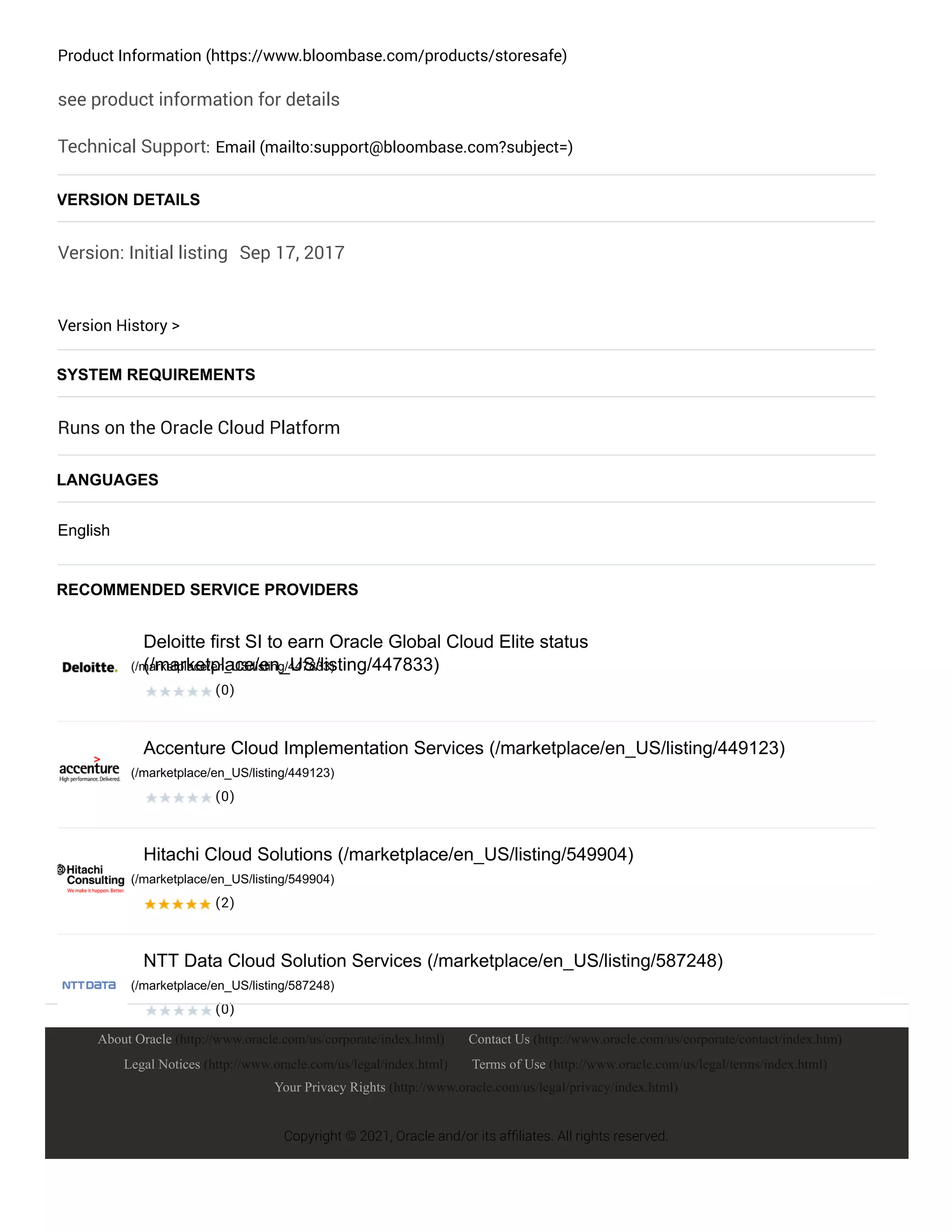 Bloombase store safe bloombase, inc. - oracle cloud marketplace | PDF