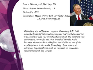 Bloomberg traits | PPTX