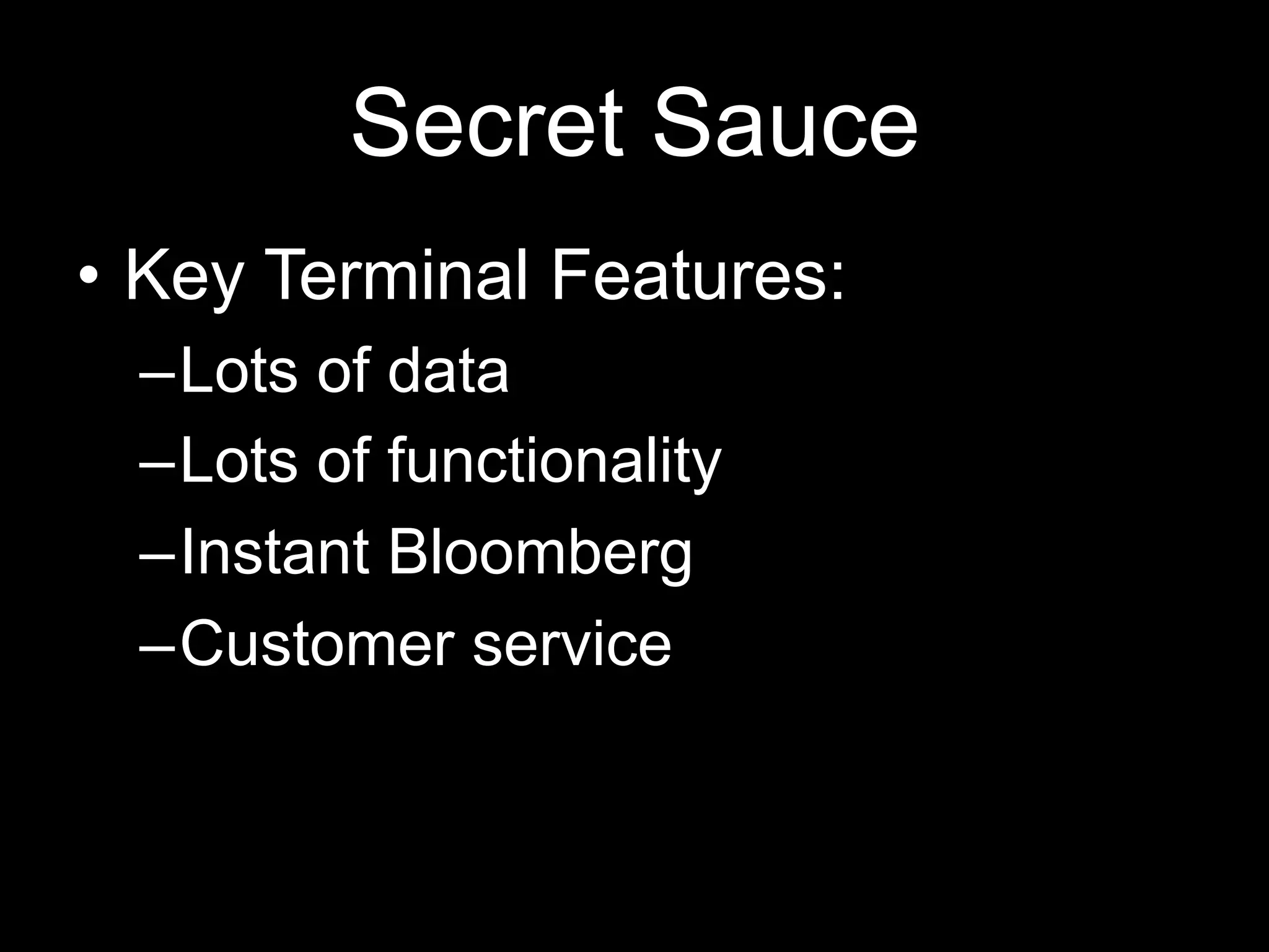 Bloomberg Company Presentation | PDF