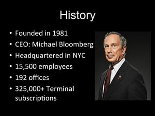 Bloomberg Company Presentation | PDF