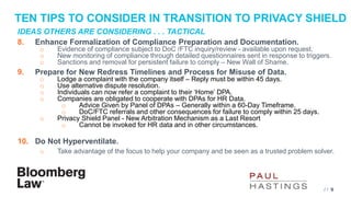 10 Practical Tips to Prepare for the New Privacy Shield Era | PDF