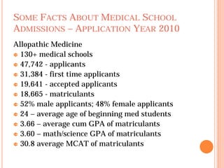 The Medical School Application Process from A-Z | PDF | Medical Tests ...