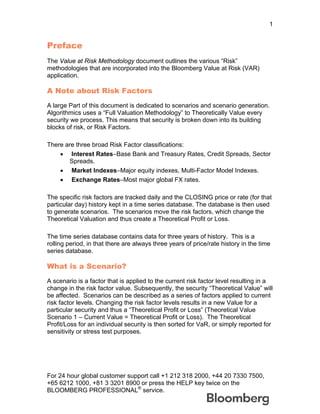 Bloomberg va r | PDF