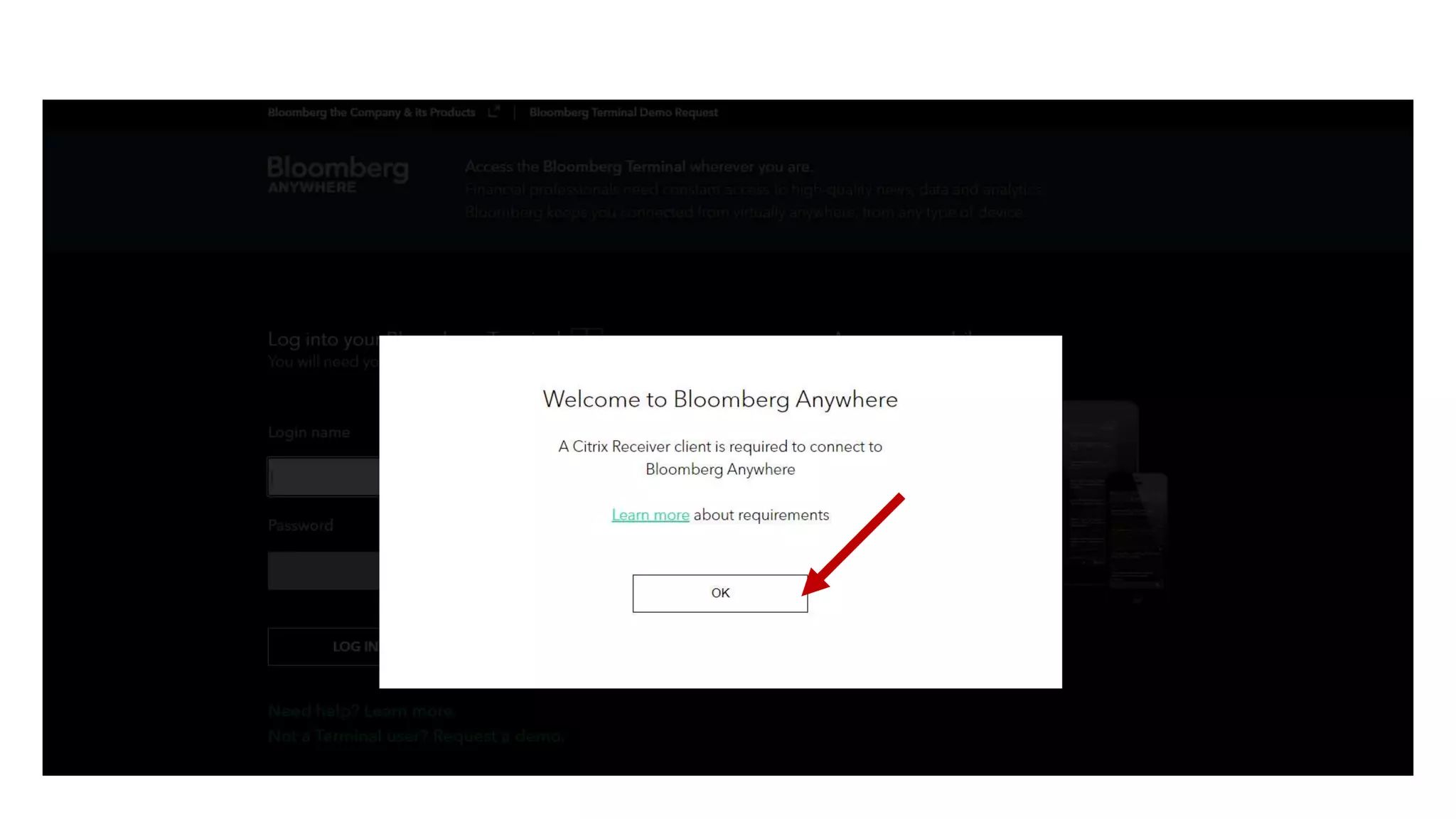 Bloomberg off campus access | PPTX