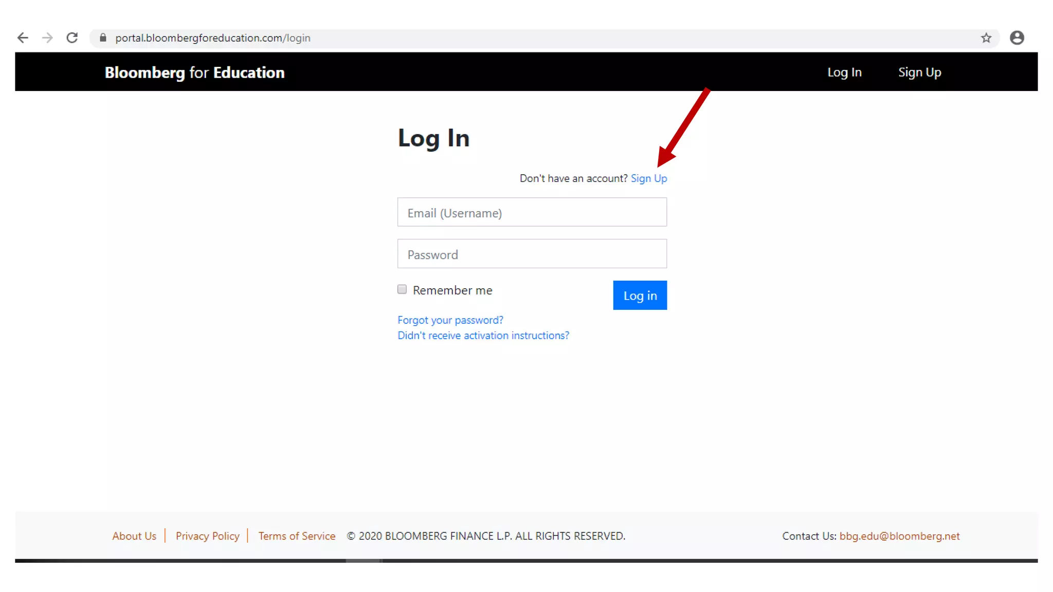 Bloomberg off campus access | PPTX