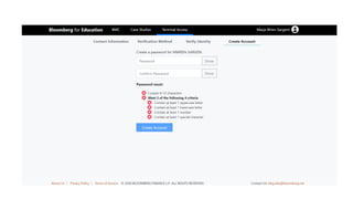 Bloomberg off campus access | PPTX