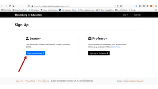 Bloomberg off campus access | PPTX