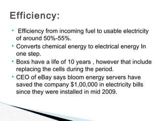 Bloom box energy | PPT
